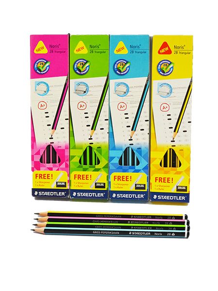 Staedtler Noris 2B Triangular Pencils – Talent BookStore 达人书局