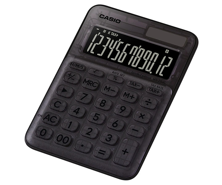 Casio Limited Edition Calculator MS-20UC (Clear Black) – Talent ...