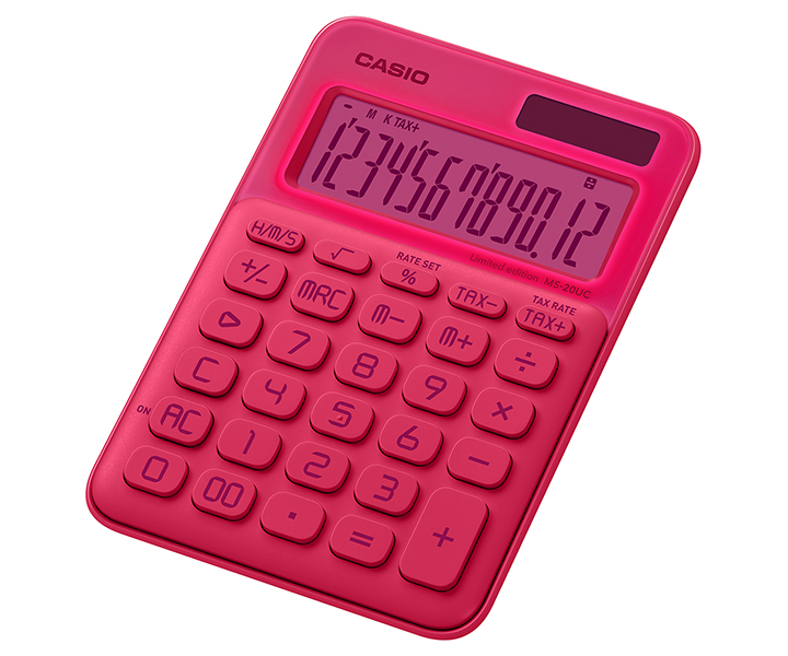 Casio Limited Edition Calculator MS-20UC (Neon Pink) – Talent BookStore ...